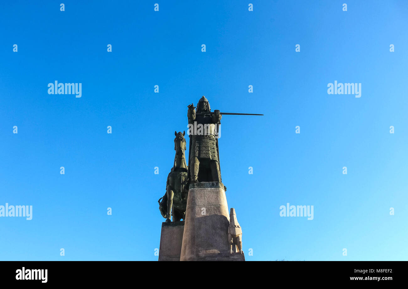 VIlnius, Lithuania - January 06, 2017: Bronze monument to Grand Duke ...