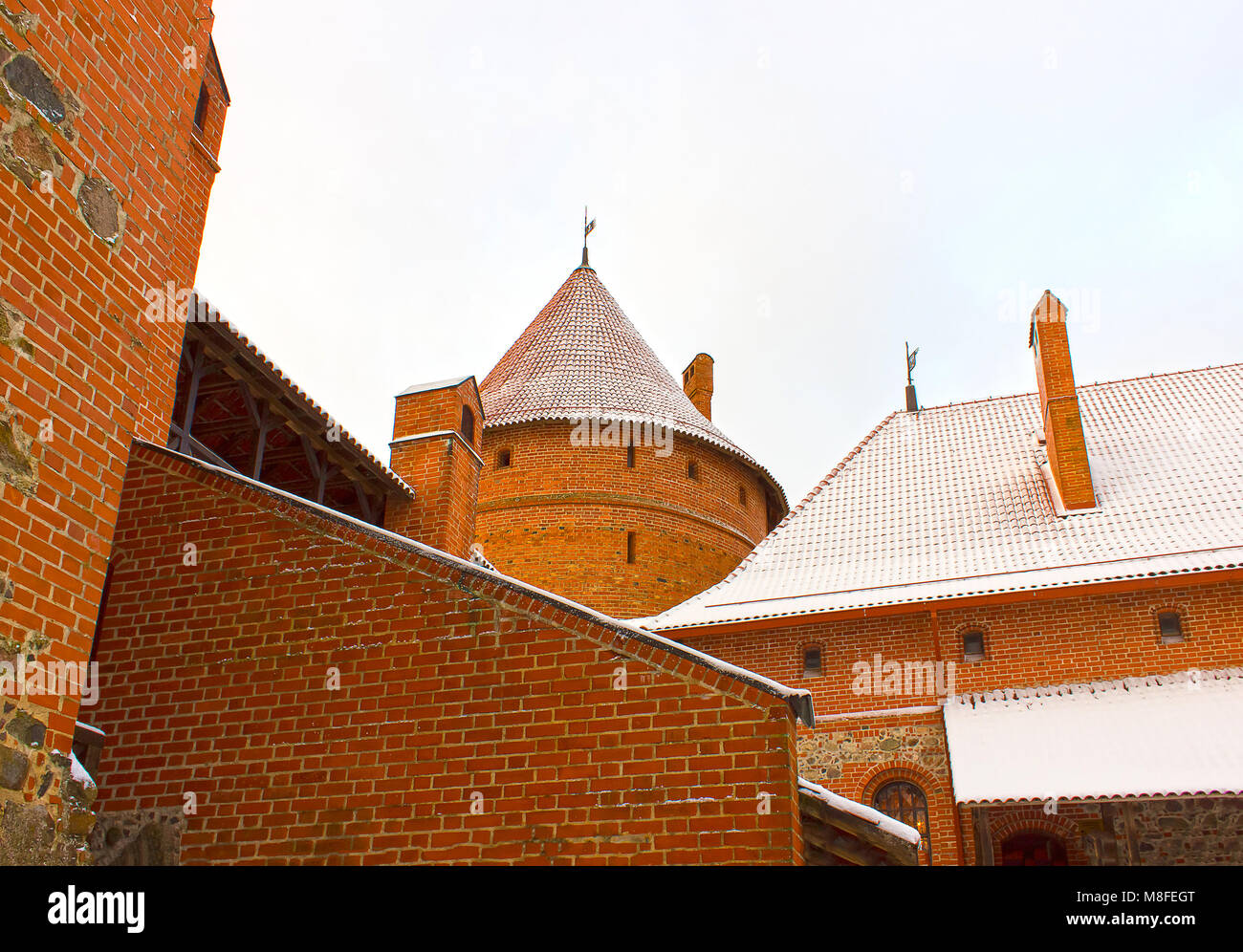 Trakai island castle snow hi-res stock photography and images - Alamy