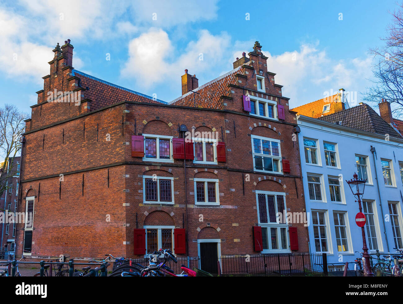 Medieval buildings in Amsterdam the Netherlands Stock Photo - Alamy