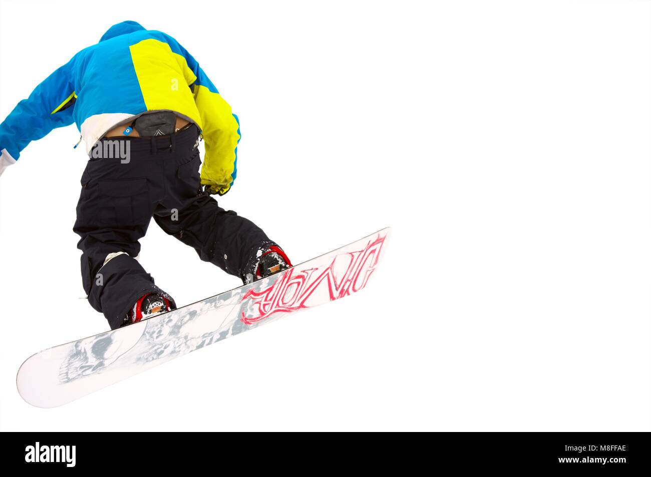 Snowboarder isolated on a white background Stock Photo - Alamy