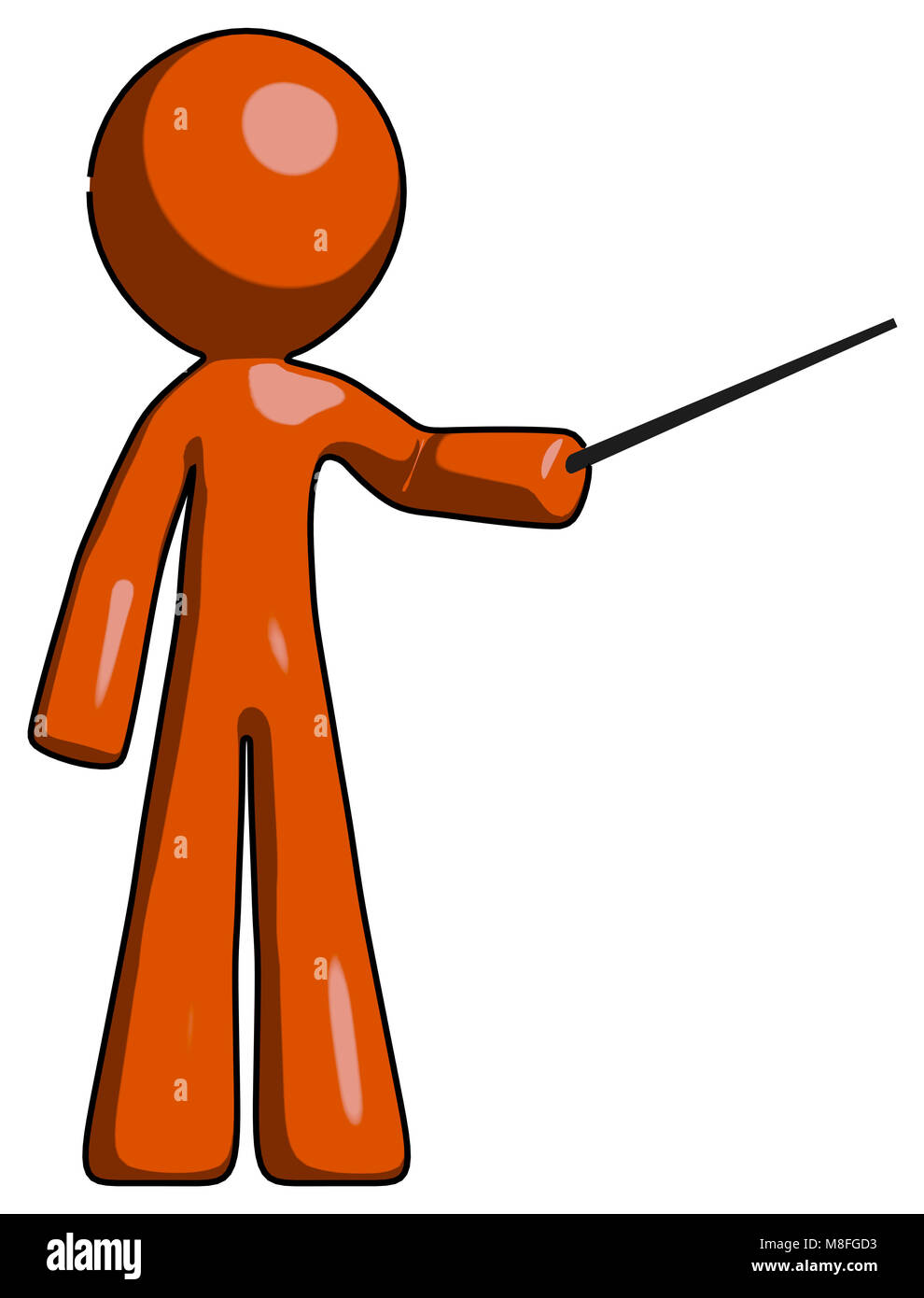 Stickman stick figure teacher Cut Out Stock Images & Pictures - Alamy