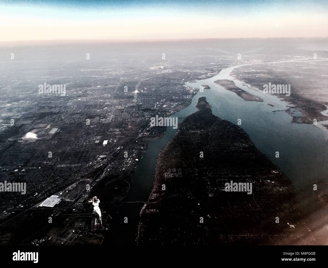 flying over Michigan Stock Photo - Alamy