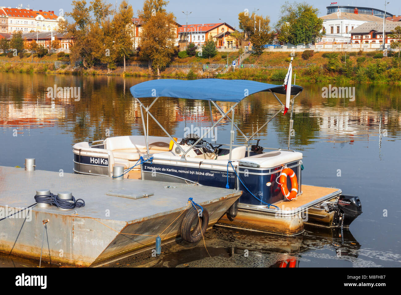 PRAGUE - October 1: Ferry Hol Ka in the dock awaiting passengers for ...