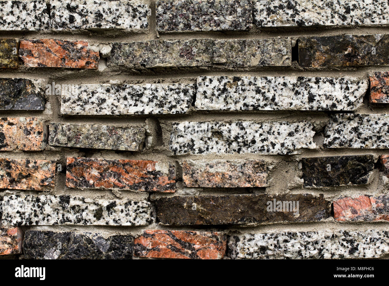 Horizontal stone wall of a nature rock - close up Stock Photo - Alamy