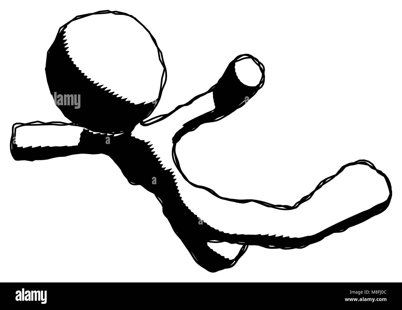 Woman skydiving illustration Cut Out Stock Images & Pictures - Alamy