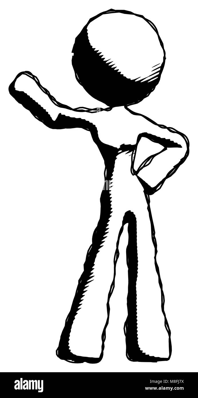 Female waving arm Black and White Stock Photos & Images - Alamy