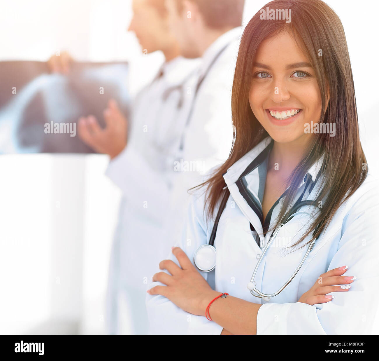 closeup.successful woman doctor Stock Photo - Alamy