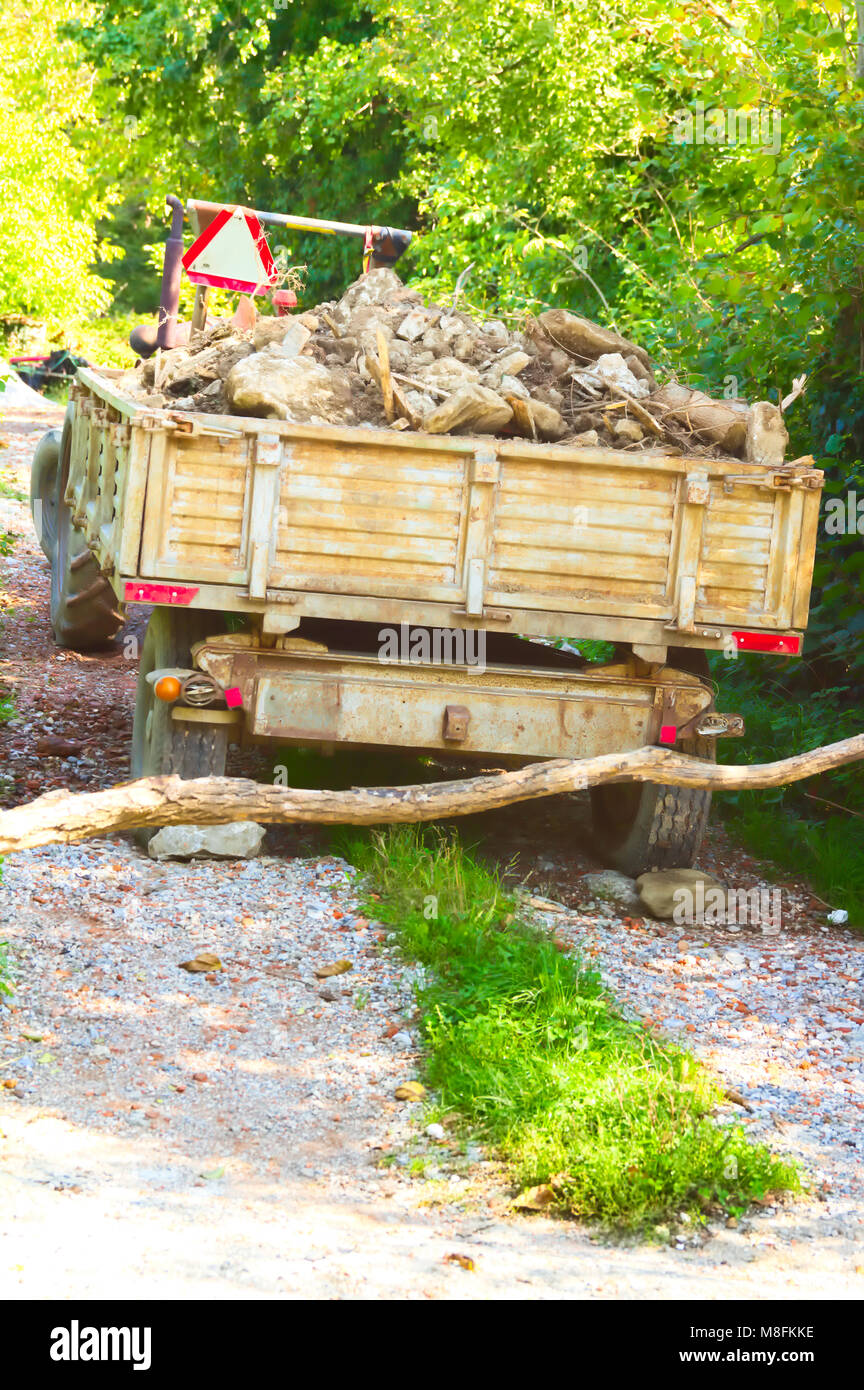Loaded Tractor, Close up, Outdoors Stock Photo - Alamy