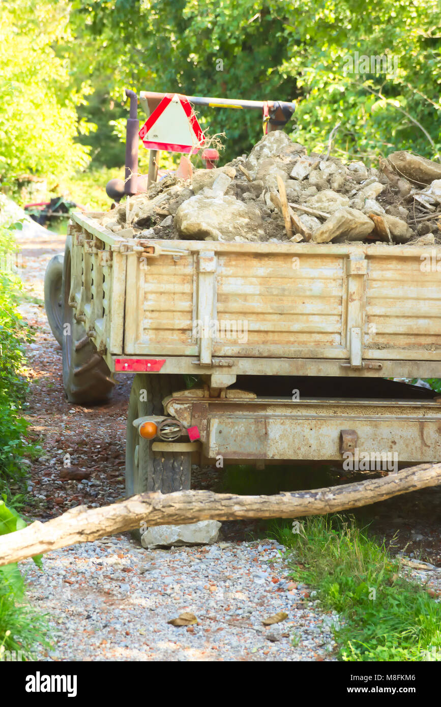 Loaded Tractor, Close up, Outdoors Stock Photo - Alamy