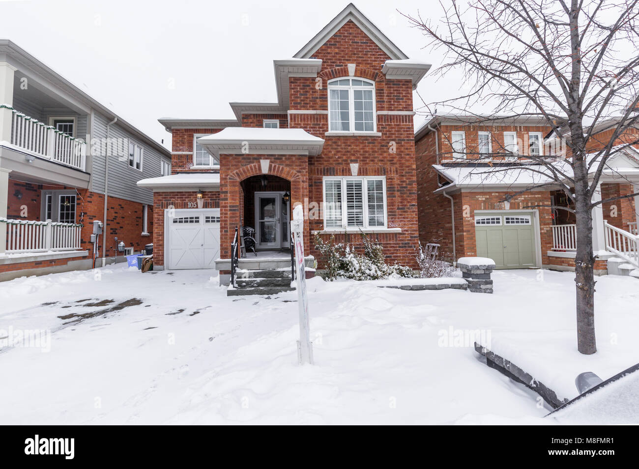 Custom built luxury house in the suburbs of Toronto, Canada Stock Photo ...