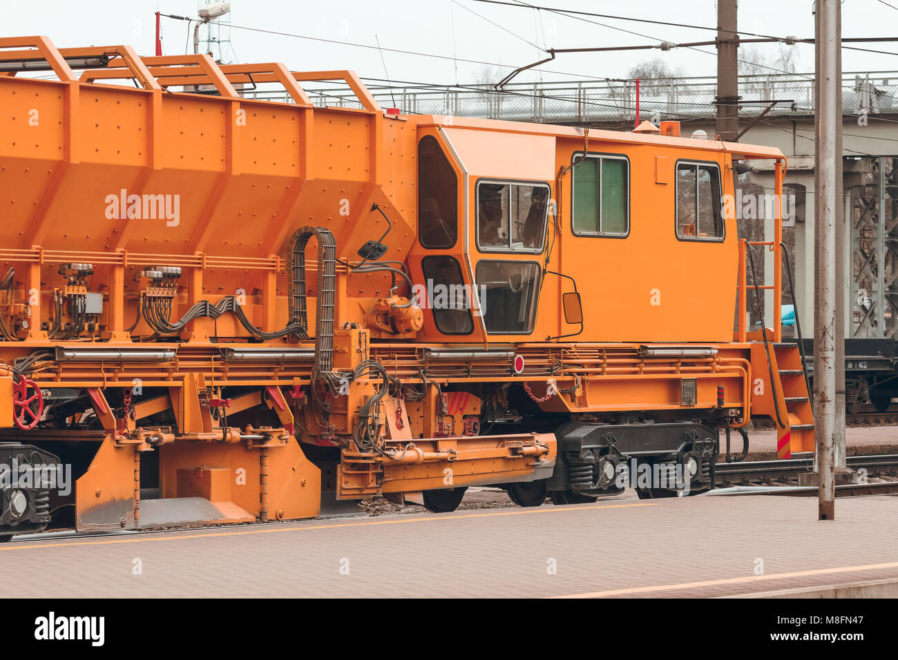 Ballast distributing and profiling machine hi-res stock photography and ...