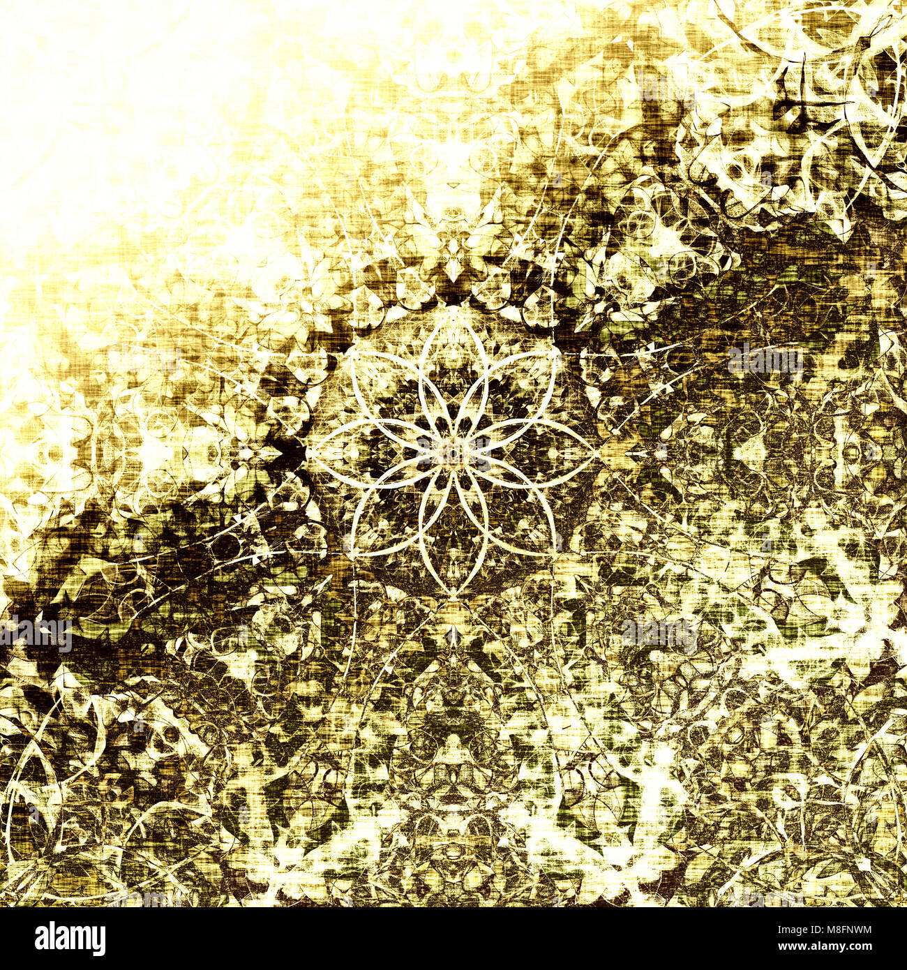 Golden oriental pattern, folk traditional elements. Royal gold texture ...