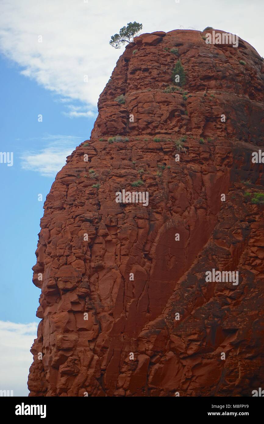 Sedona, AZ, USA: Red sandstone formations shine with brilliant color ...