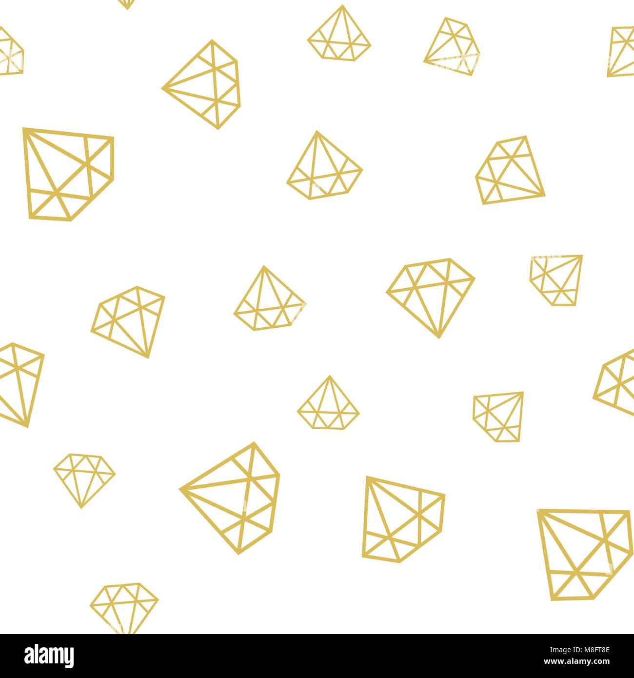 Vector seamless diamonds pattern, luxury theme background Stock Vector ...