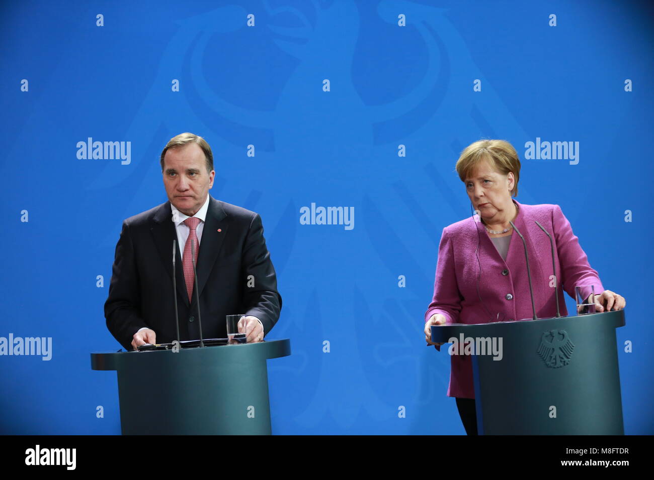 Berlin, Germany. 16th Mar, 2018. The photo shows Federal Chancellor ...