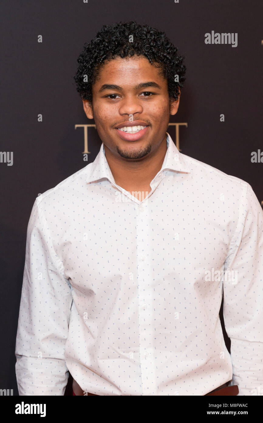 New York, NY - March 15, 2018: Isaiah John attends FX Annual All-Star ...