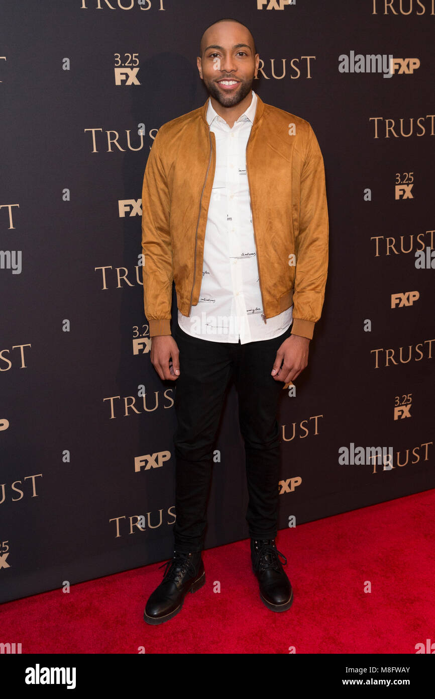 New York, NY - March 15, 2018: Jeremie Harris attends FX Annual All ...