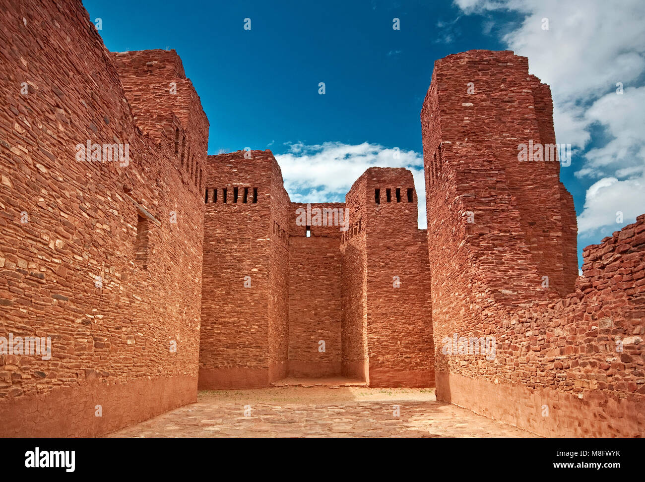 Inside church at Quarai Ruins, Salinas Pueblo Missions National ...