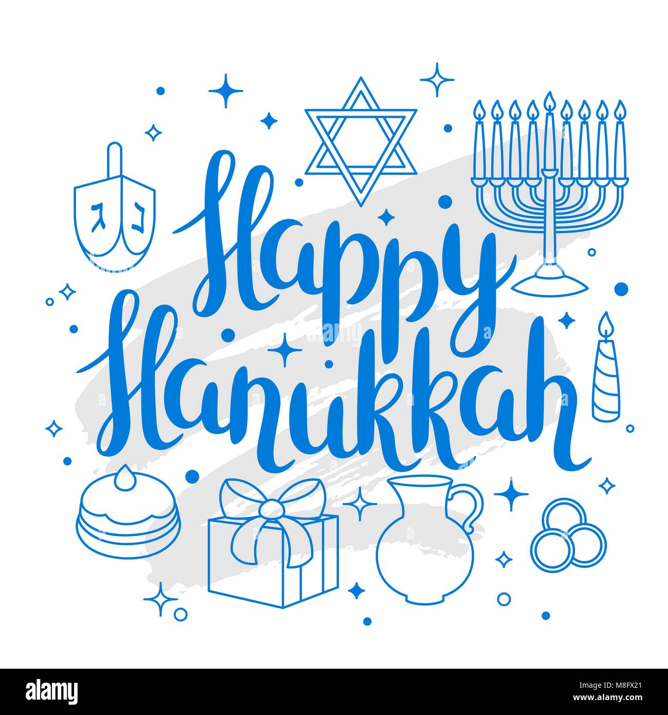 Donut with candles Cut Out Stock Images & Pictures - Alamy