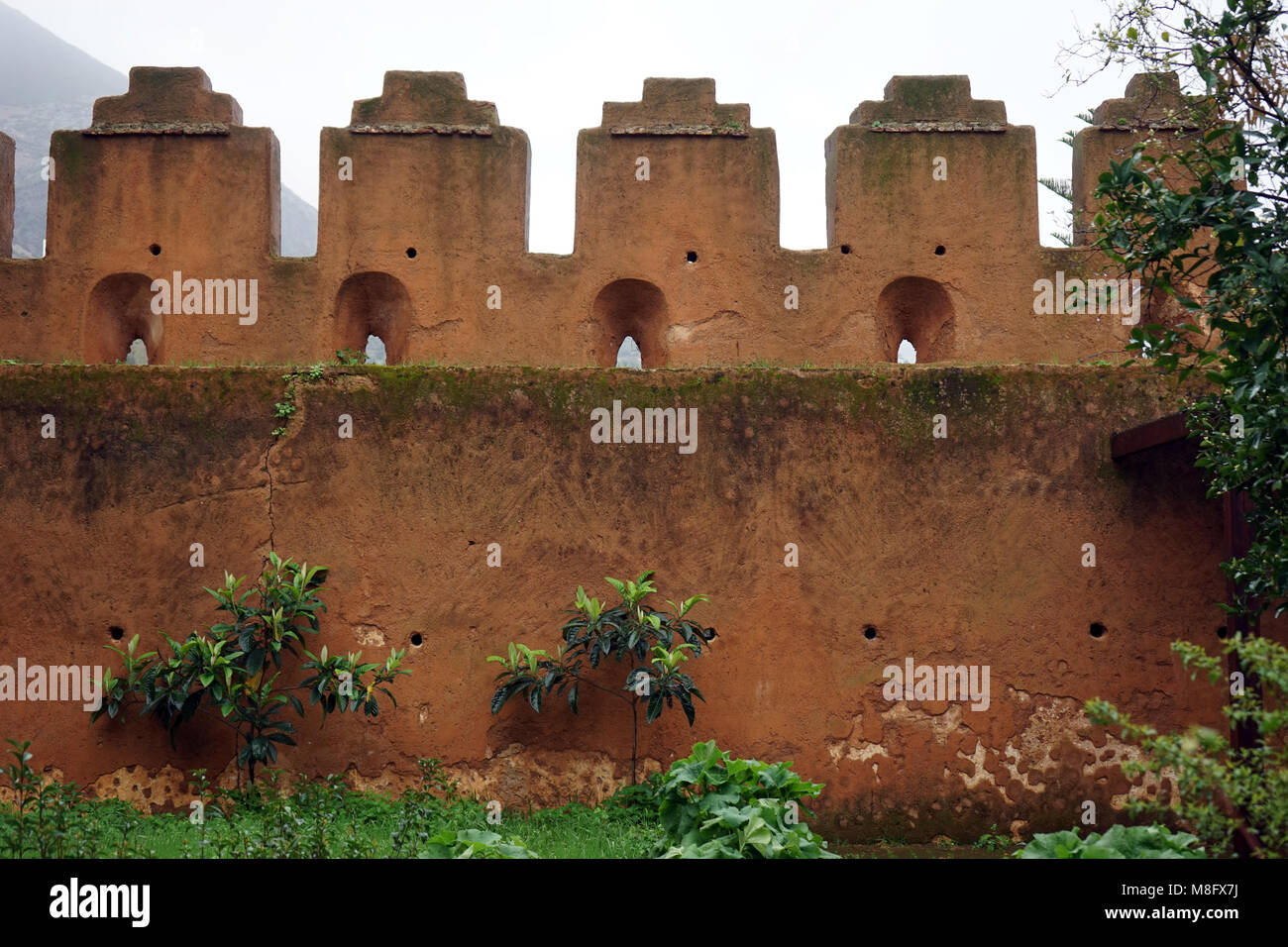 CHEVCHAOUEN, MOROCCO - CIRCA MARCH 2018 Wall of castle Stock Photo - Alamy