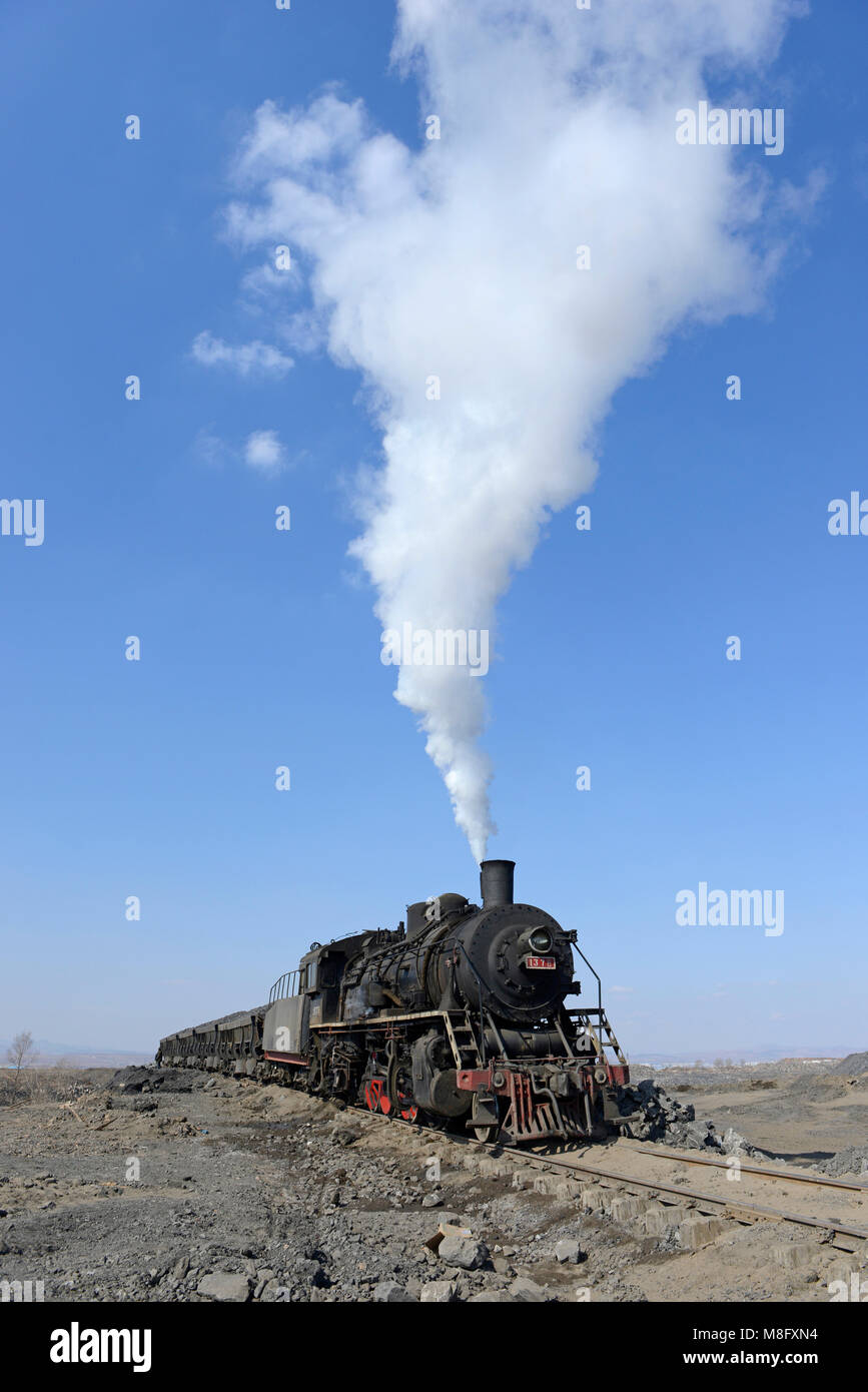 Old chinese steam locomotive in hi-res stock photography and images - Alamy