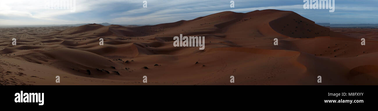 Morning in Sahara desert in Morocco Stock Photo - Alamy