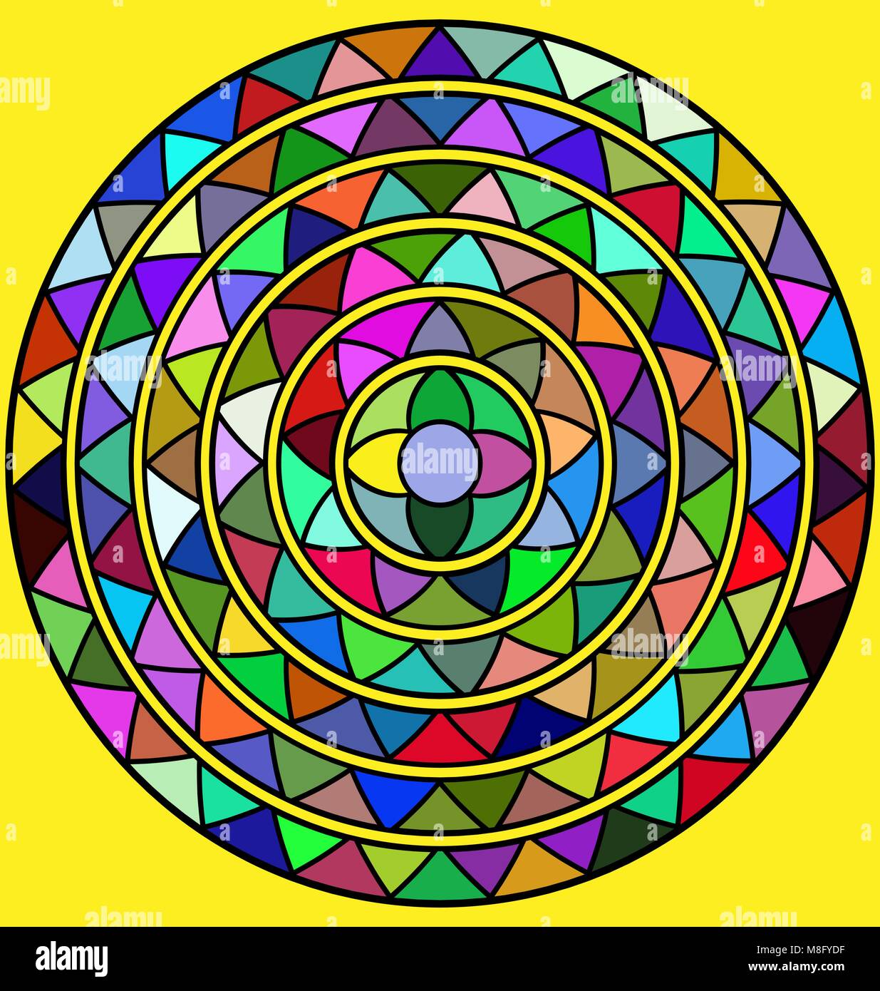 yellow and abstract circle Stock Vector Image & Art - Alamy