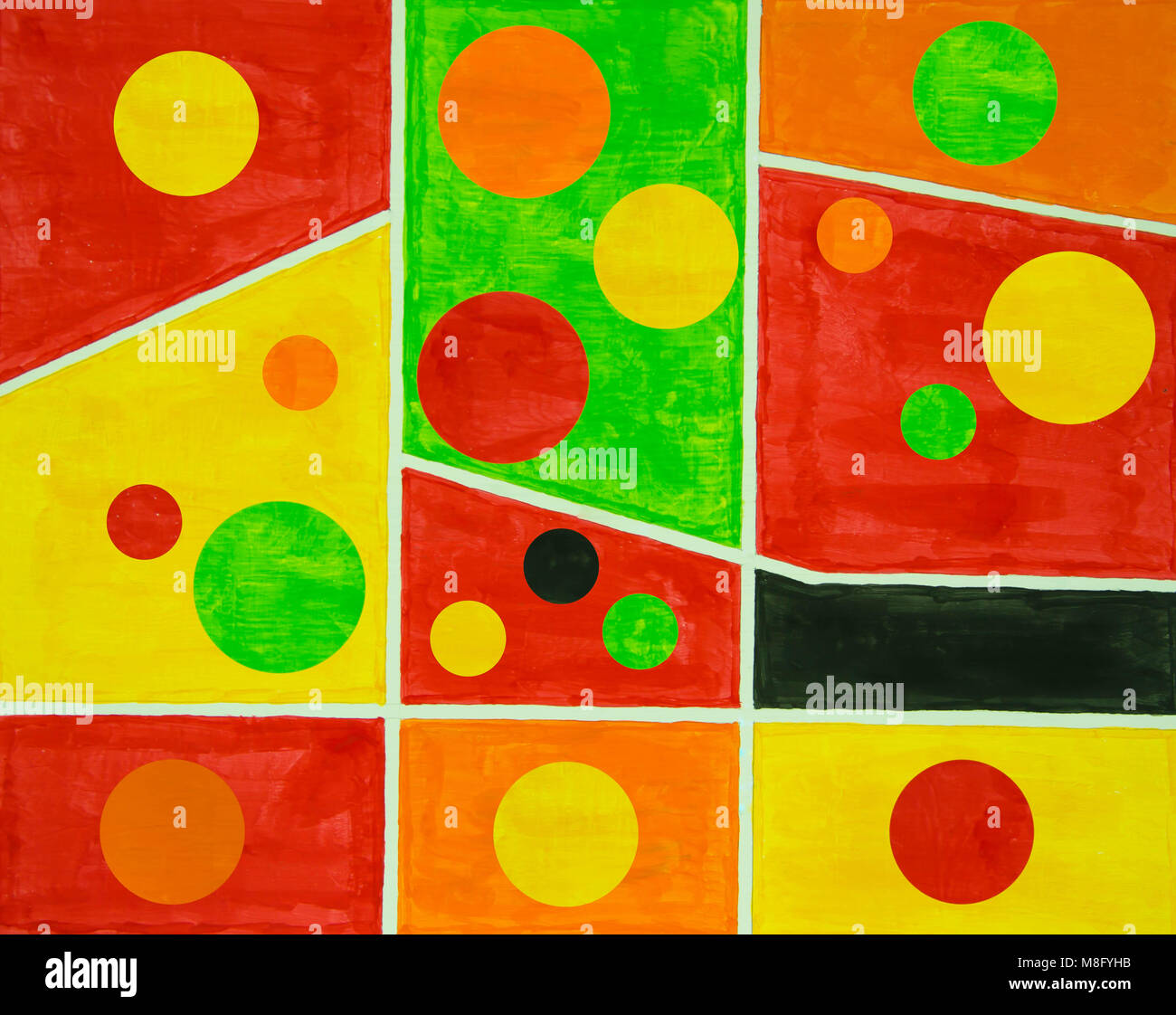 Colorful painted squares hi-res stock photography and images - Alamy