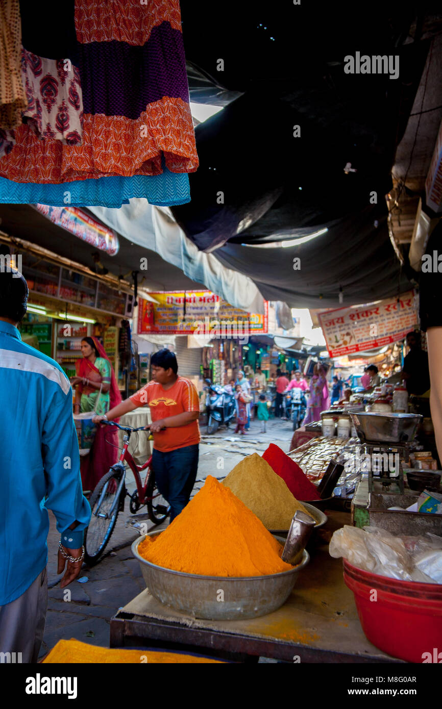 Indian man pushing bike hi-res stock photography and images - Alamy