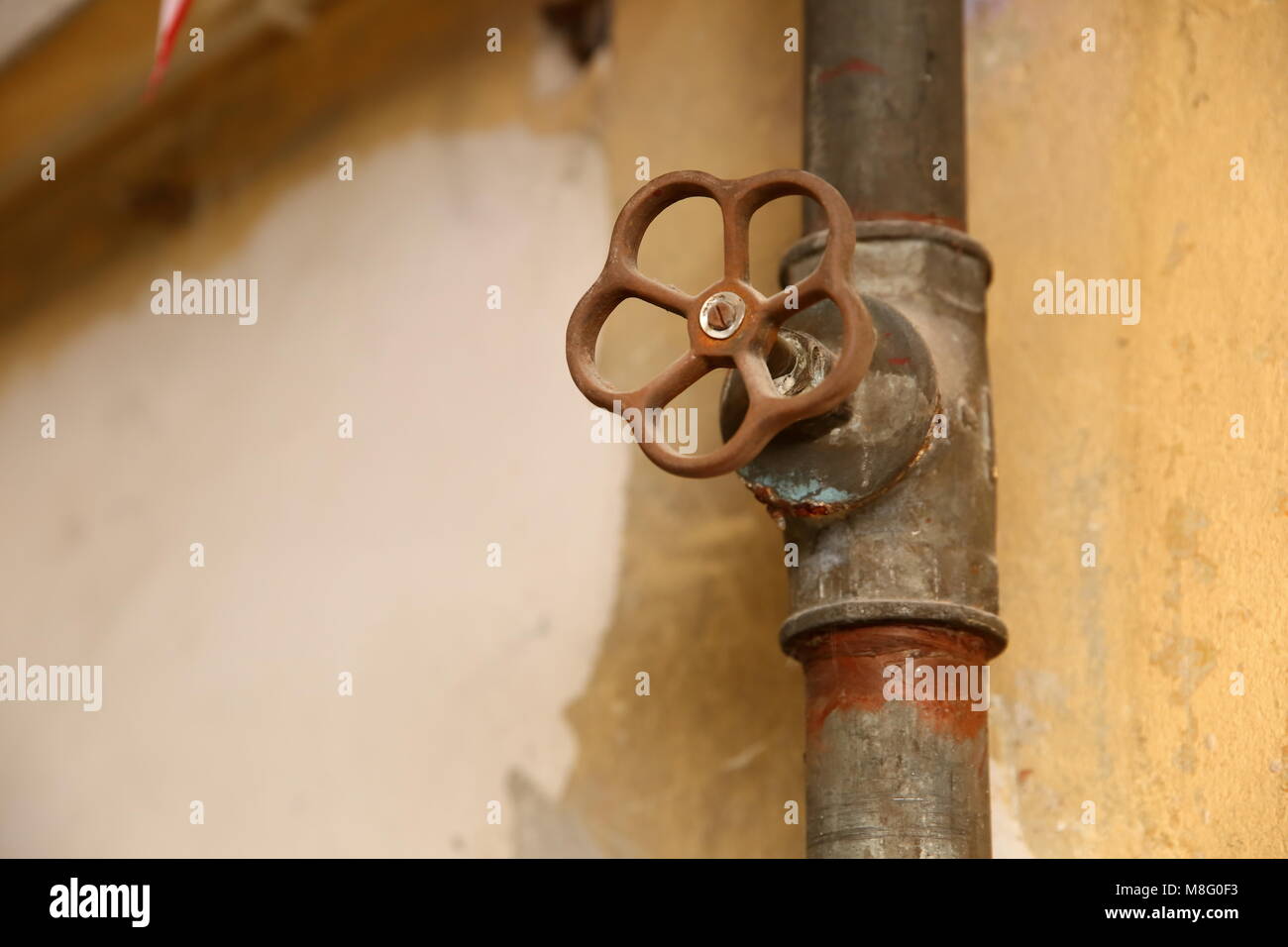 The manual valve is used to close the water flow or to limit it Stock ...