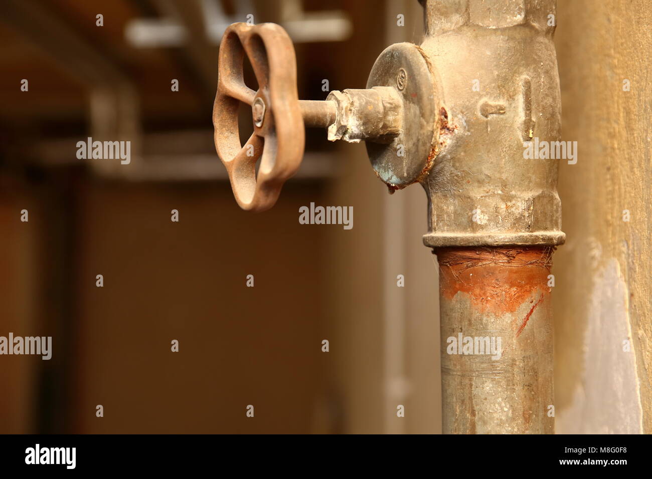 The manual valve is used to close the water flow or to limit it Stock ...