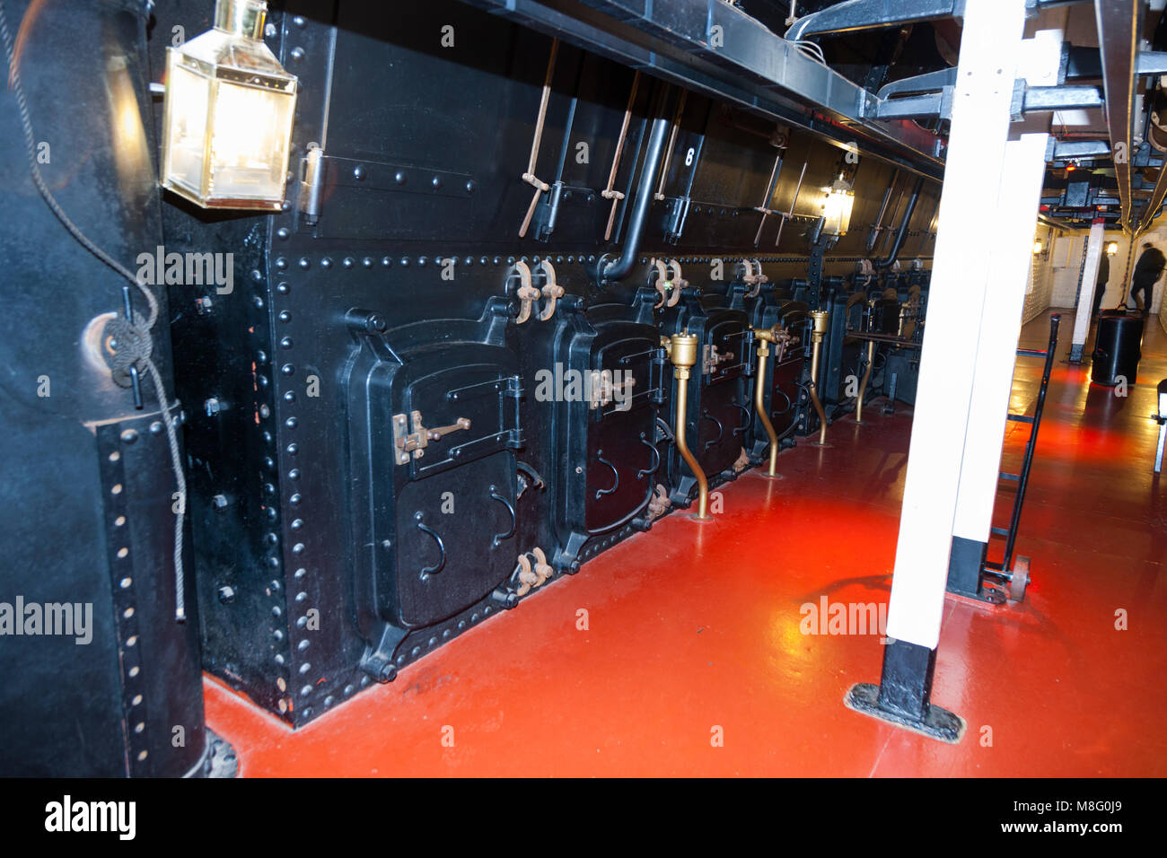 Coal powered furnaces which heated water into steam to power the ...