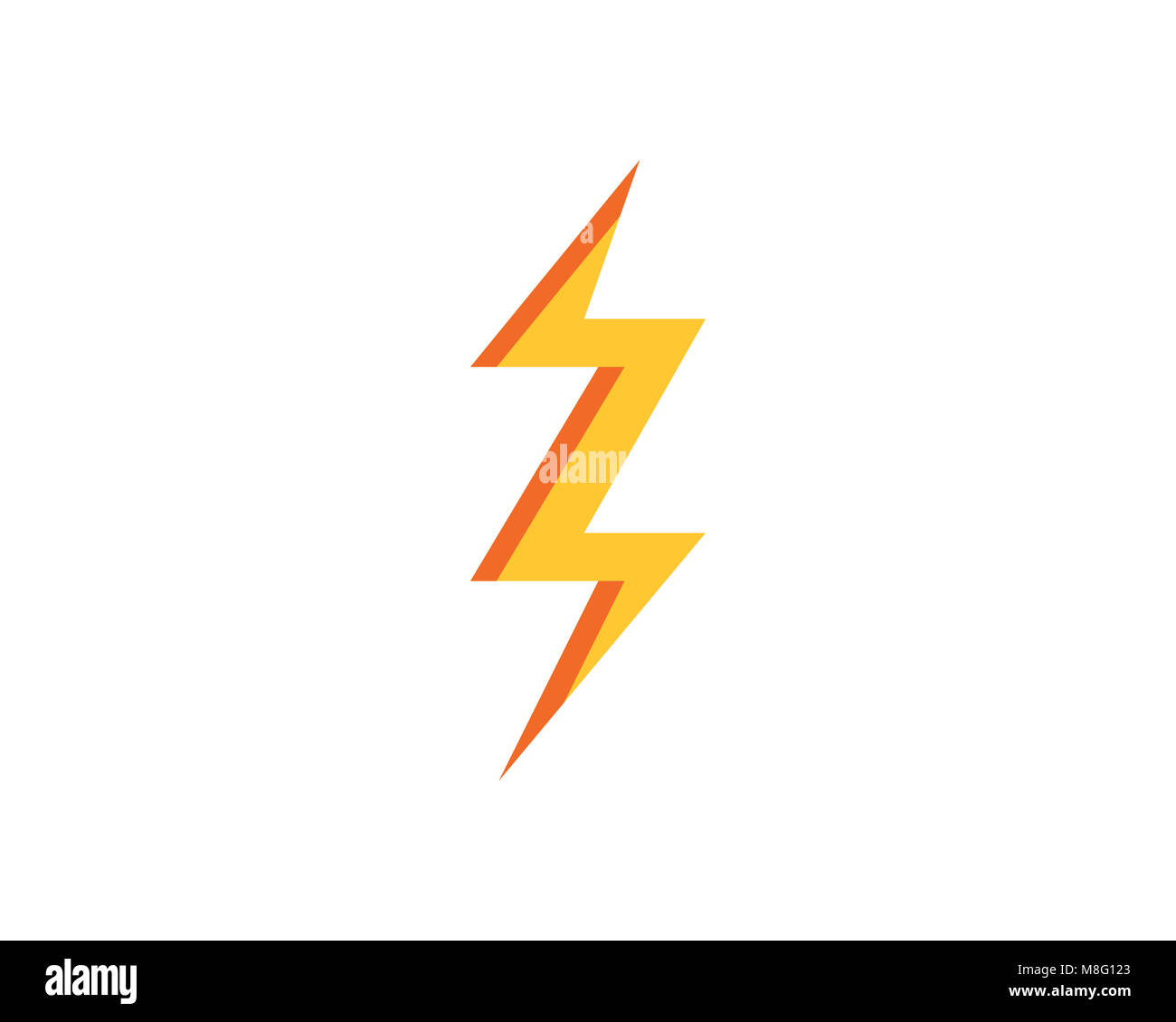 is a symbol that symbolizes the nature of lightning Stock Photo - Alamy