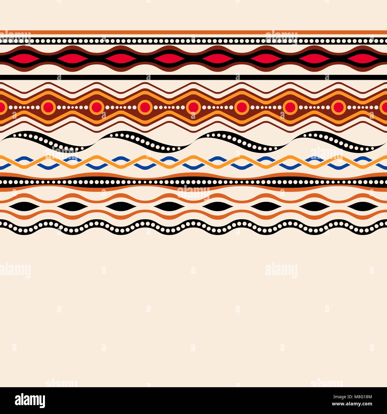 Ethnic seamless pattern. Australian traditional geometric ornament ...