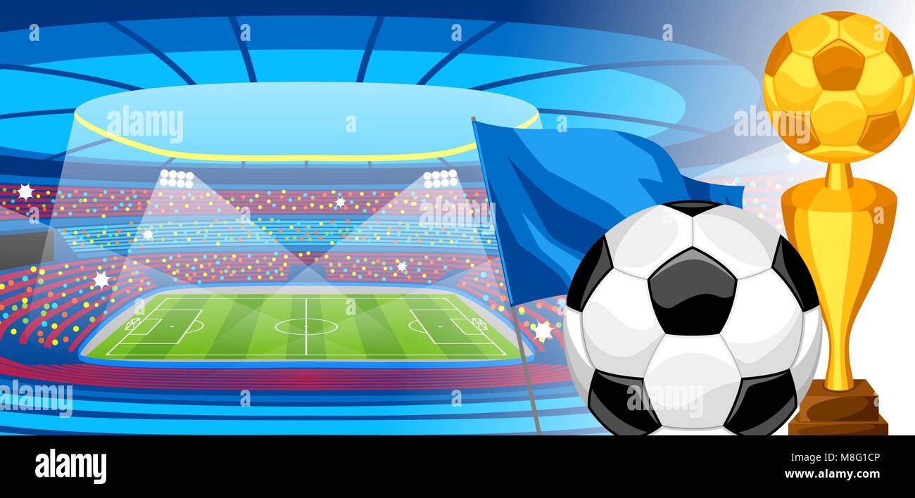 Football match trophy Stock Vector Images - Alamy