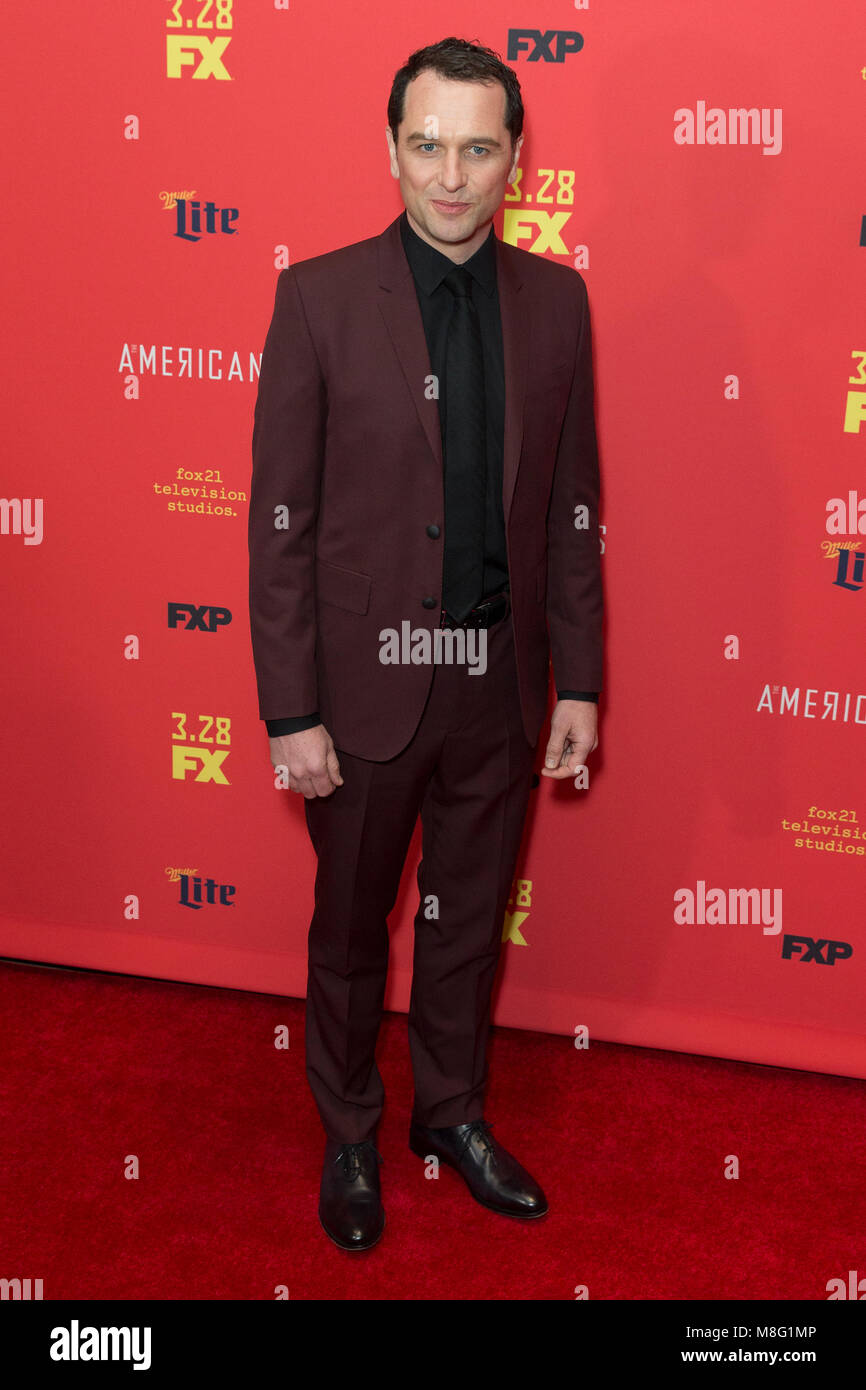 Matthew Rhys attends FX The Americans season 6 premiere at Alice Tully ...