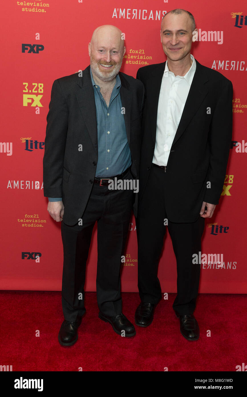 Joe Weisberg and Joel Fields attend FX The Americans season 6 premiere ...