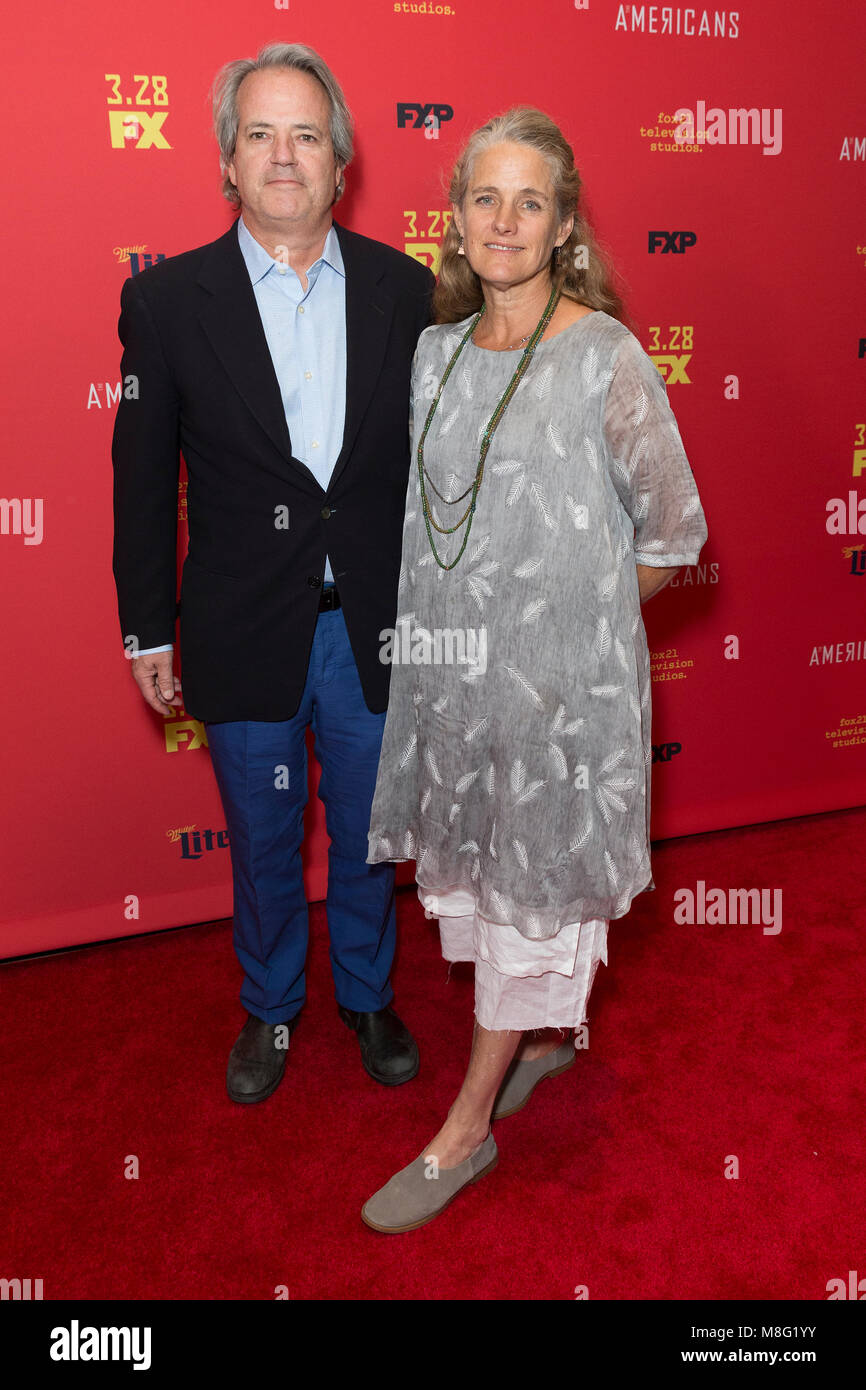 Graham Yost and wife Connie attend FX The Americans season 6 premiere ...