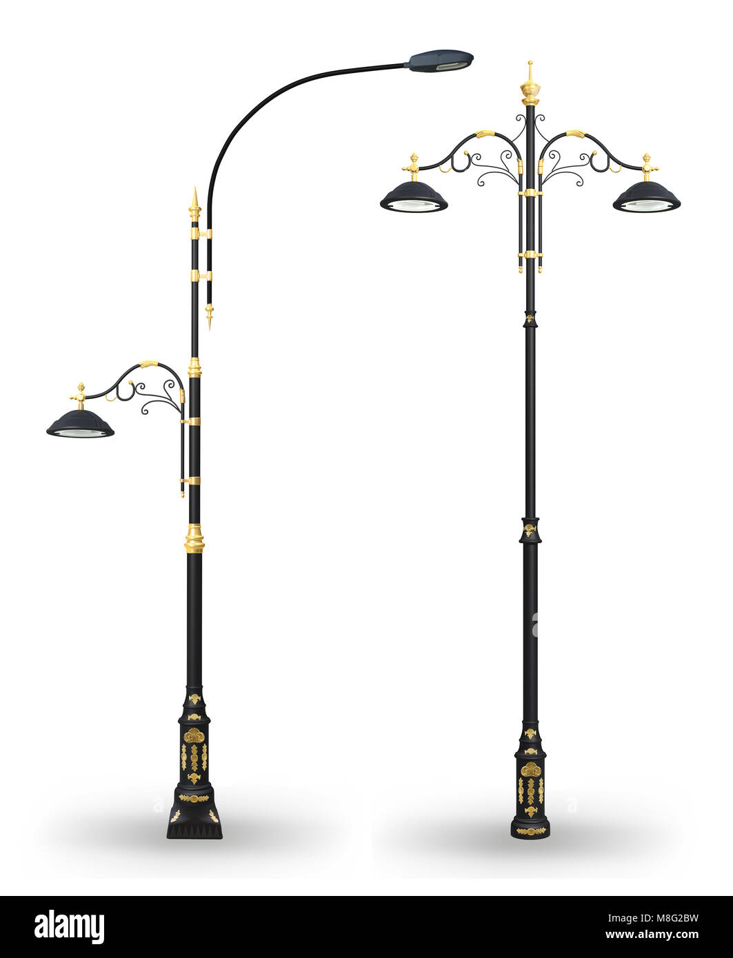 Lamp post Cut Out Stock Images & Pictures - Alamy