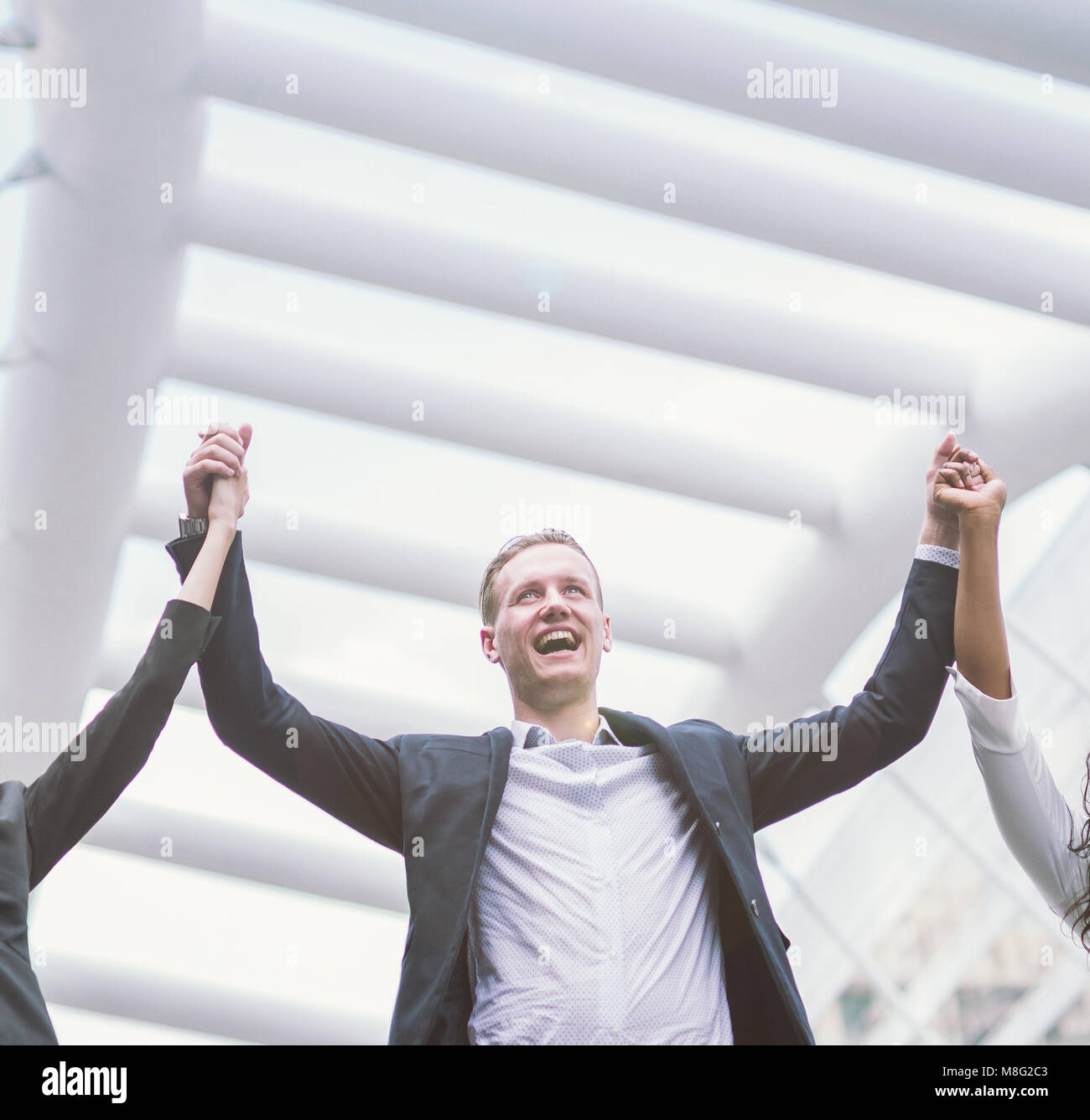 Raise hand diversity hi-res stock photography and images - Alamy