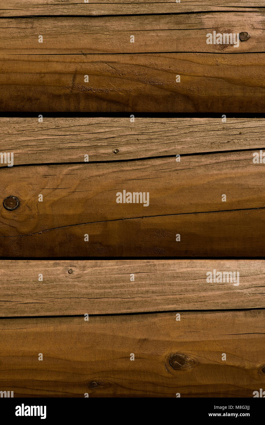 Brown wood log wall surface background image Stock Photo - Alamy