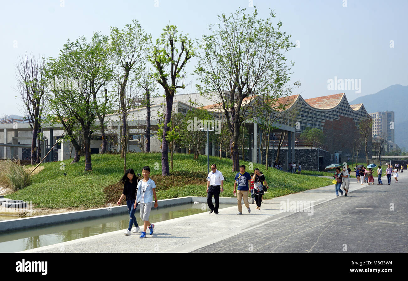 Fuyang Cultural Complex designed by architect Wang Shu (amateur ...