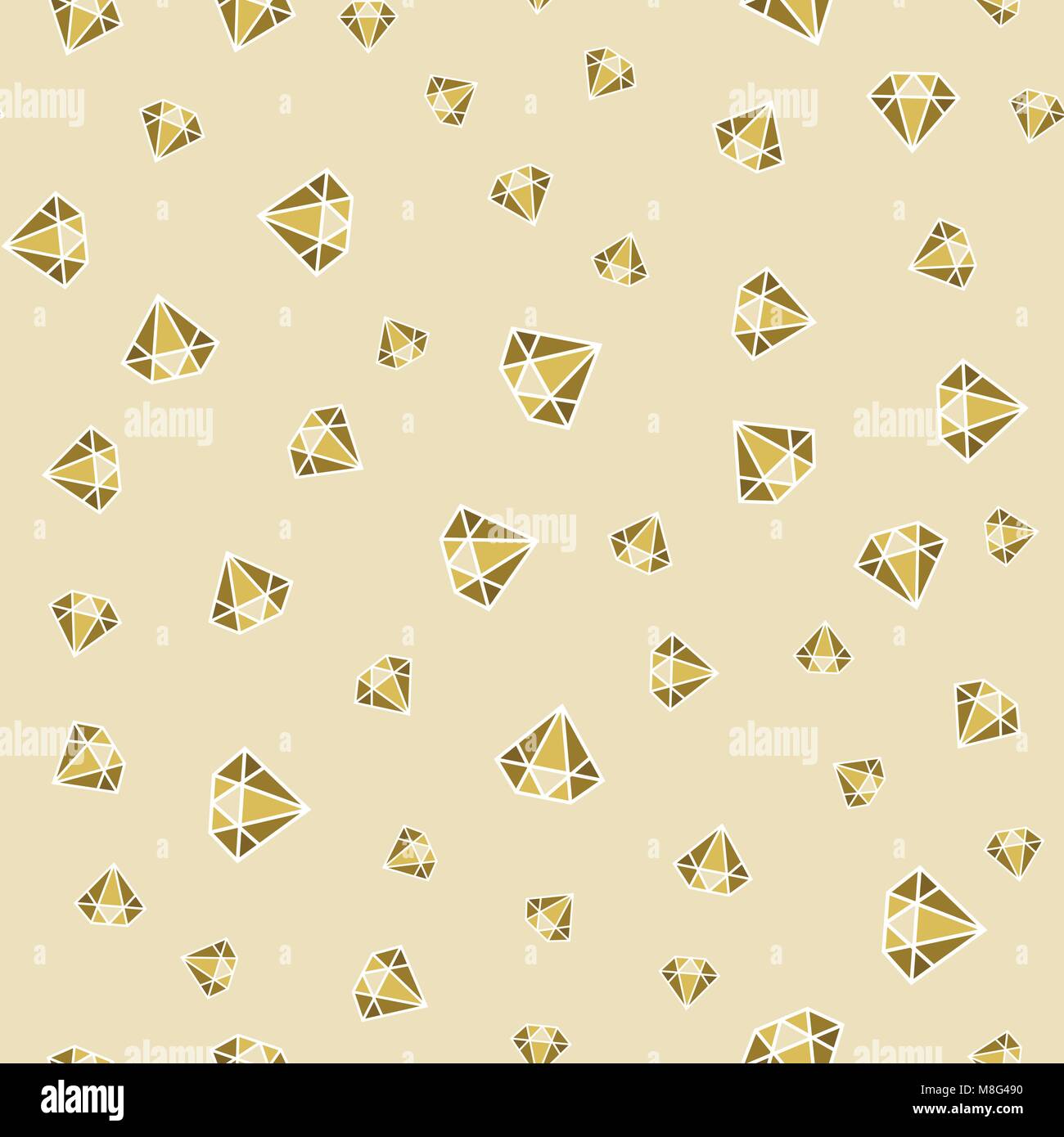 Vector seamless diamonds pattern, luxury theme background Stock Vector ...