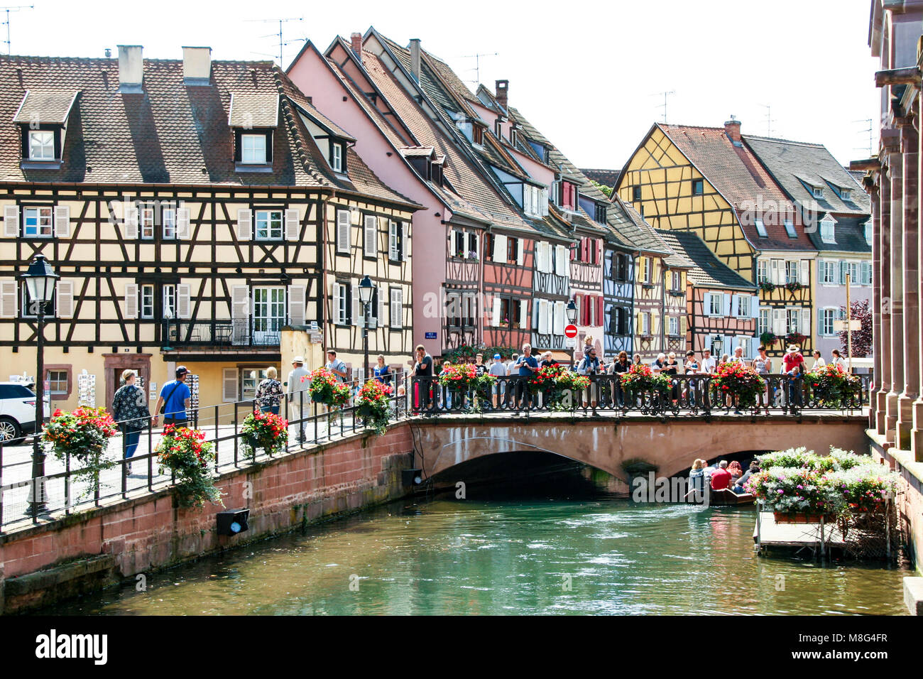 At Colmar - France - On 08/11/2016 - Colorful half-timbered houses ...