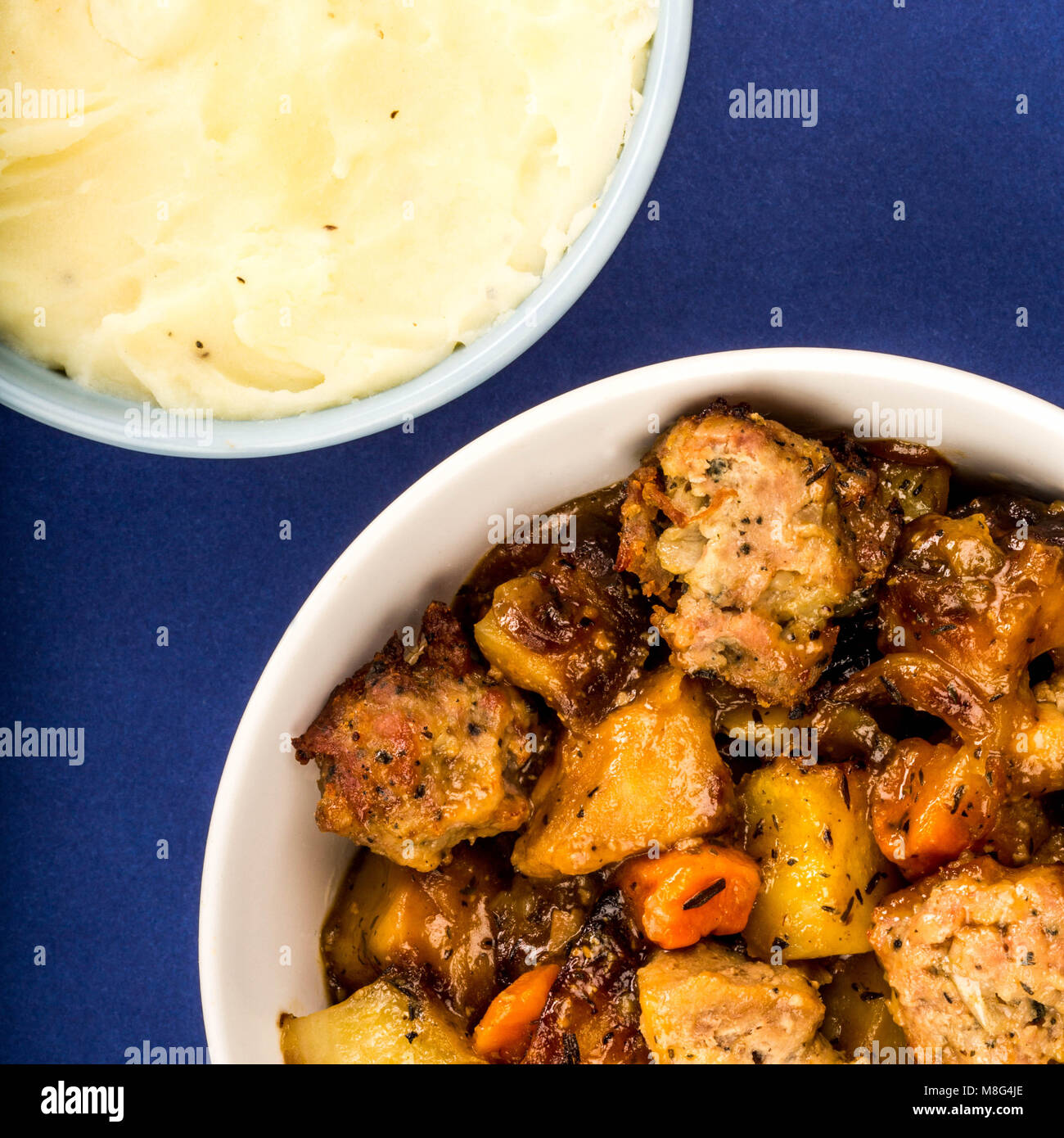British Or English Style Slow Roasted Pulled Pork And Stuffing ...