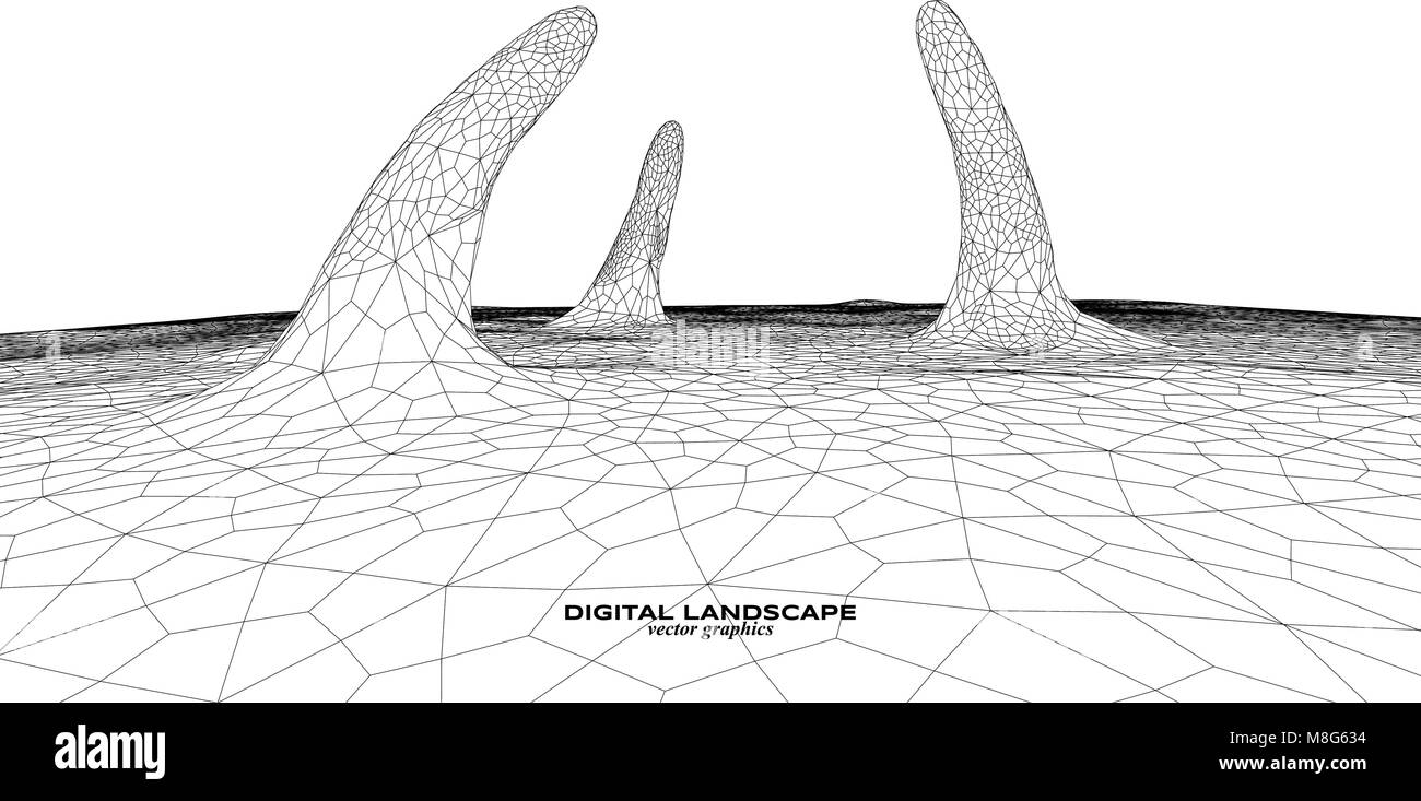 digital landscape mesh Stock Vector Image & Art - Alamy