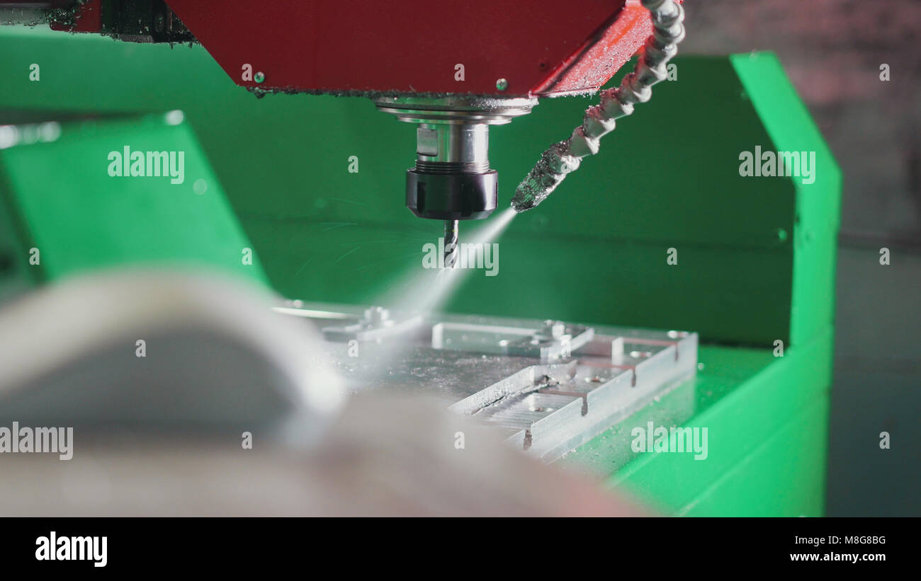 CNC milling or drilling machine Stock Photo - Alamy