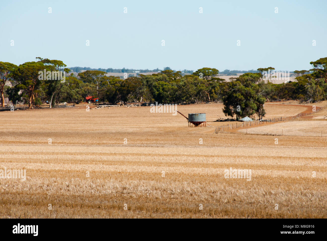Harvested Wheat Fields - Australia Stock Photo - Alamy
