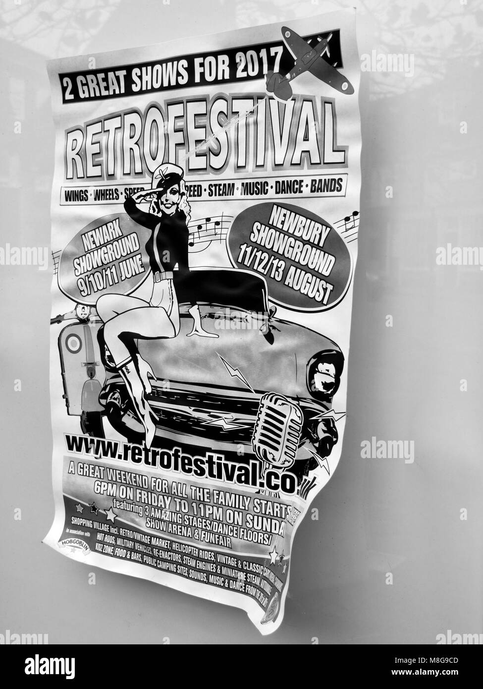 Retrofestival show poster advertising retro festival held at the ...