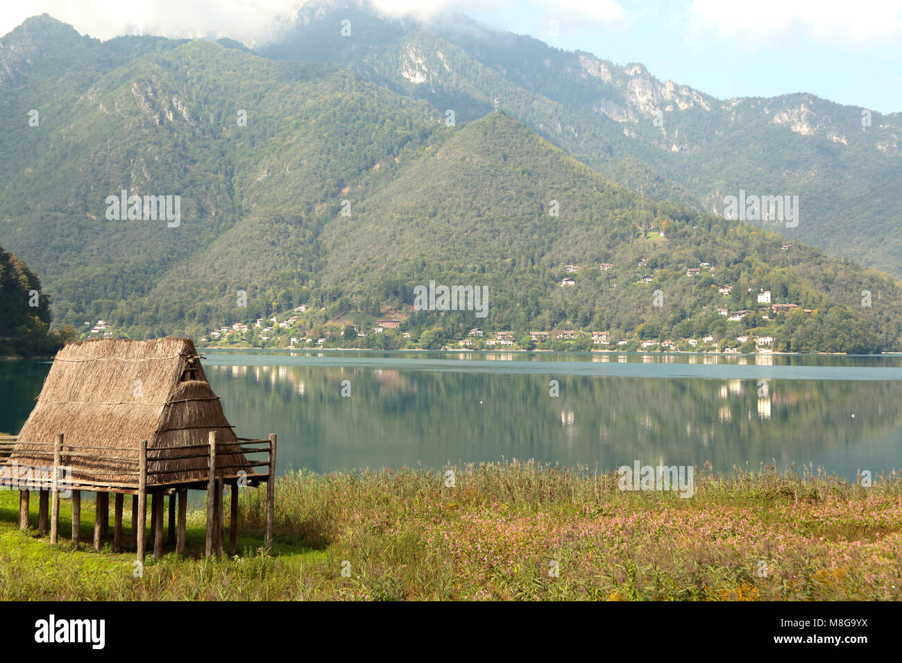 Palafitte of Ledro Lake, Trento, Trentino, Italy Stock Photo - Alamy